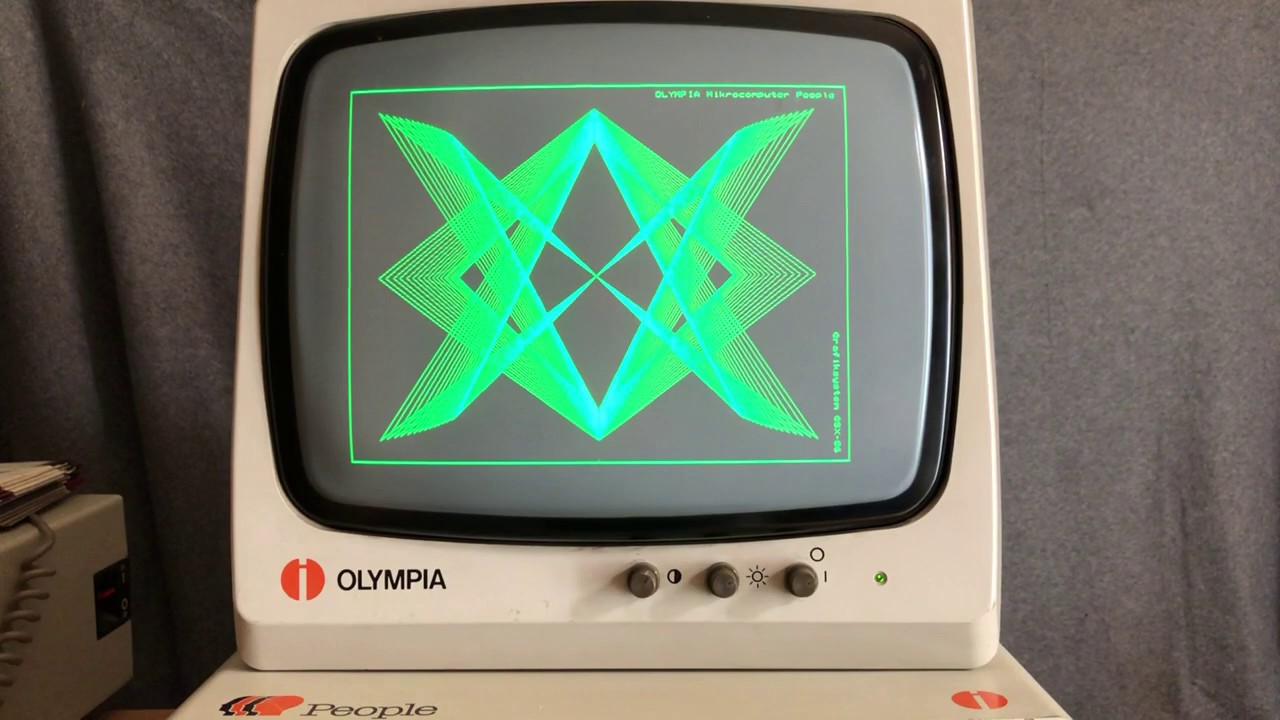 Olympia People 8086 PC - CP/M-86 and GSX-86 demo - YouTube