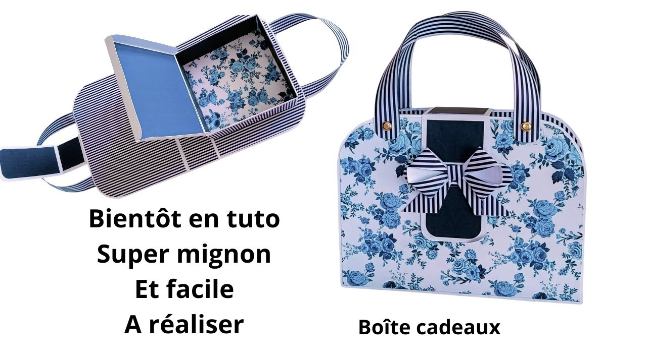 Boîte cadeau originale bientôt en tuto#scrapbooking - YouTube