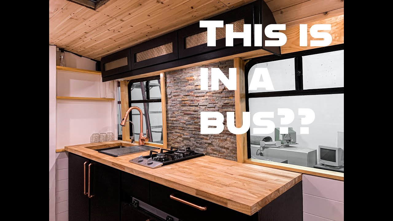 How I Built My Dream Kitchen In A BUS!!--Skoolie Ep. 50 - YouTube