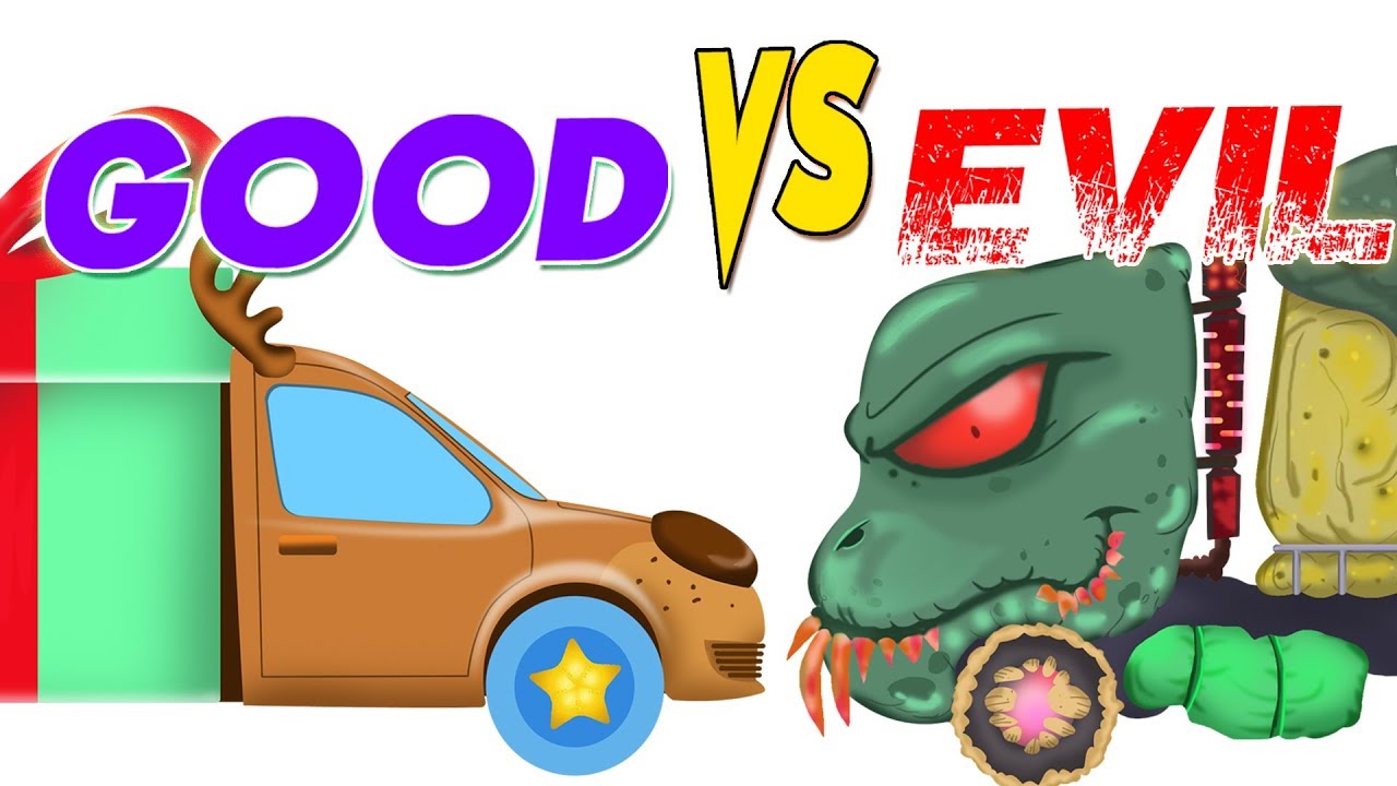 Good vs Evil Delivery Truck Battle | Vehicle Battles | Christmas ...