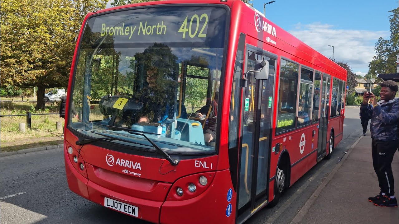 *BEASTLY KICKDOWN* Arriva London ENL1 LJ07ECW Bus Route 402 (Orpington ...