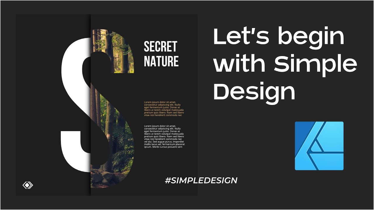UNTUK PEMULA INI BISA!! Affinity Designer - Simple Design Tutorial #1 ...