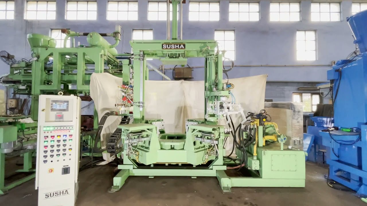 Tilting Gravity Die Casting Machine for Alloy Wheels | SUSHA - YouTube