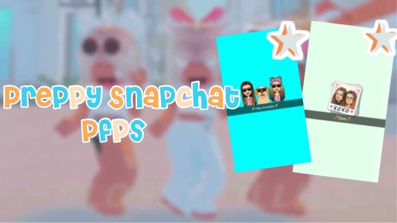 Preppy Snapchat pfps 🌺💐🍄(roblox) - YouTube