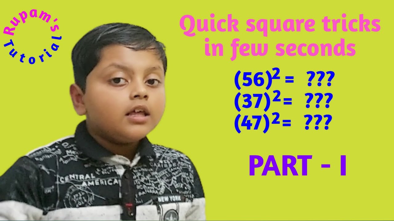 How to square quickly | quick square tricks | fast square tricks ...