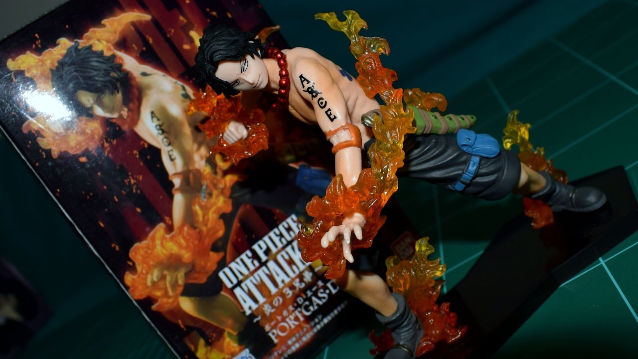 One Piece Attack Styling Portgas D Ace Figure Unpacking Review - YouTube