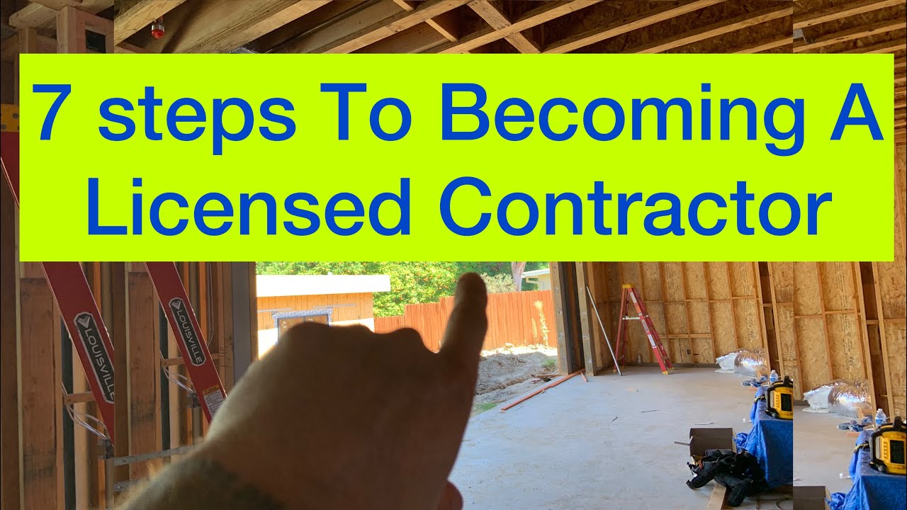 ⭐️7 Steps To Becoming A Licensed Contractor@co-know-proconstructiontips ...