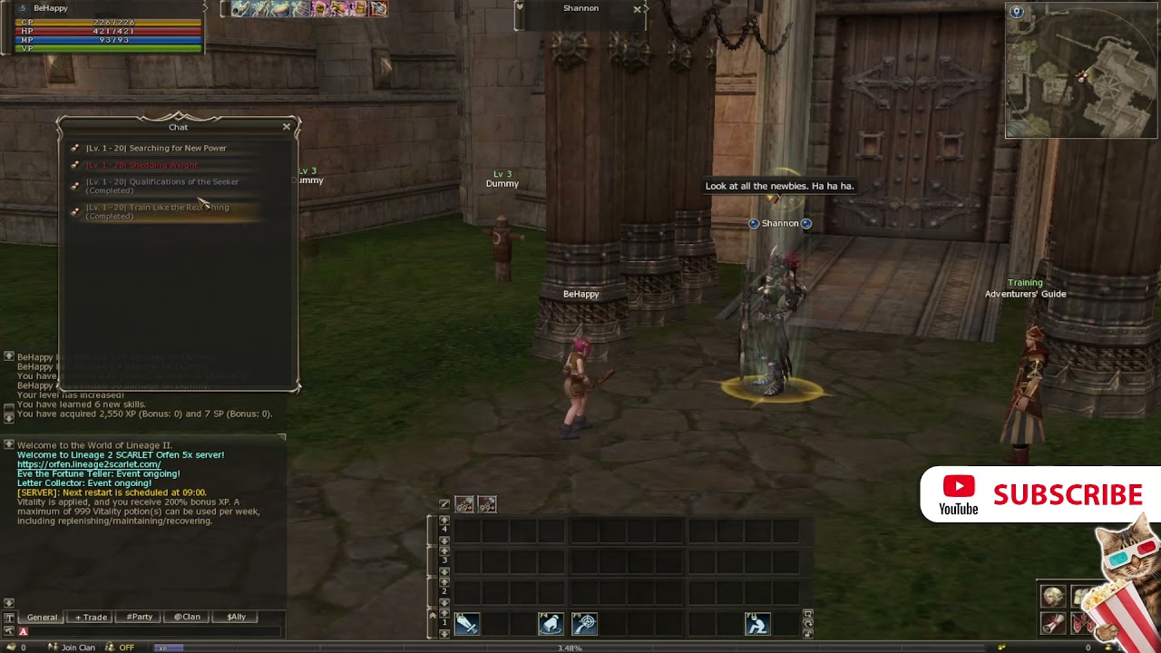 Lineage 2 Talking Island Village NPCs and quests - YouTube
