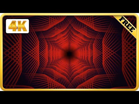 Red Tunnel Optical Illusion video loops 4K - YouTube