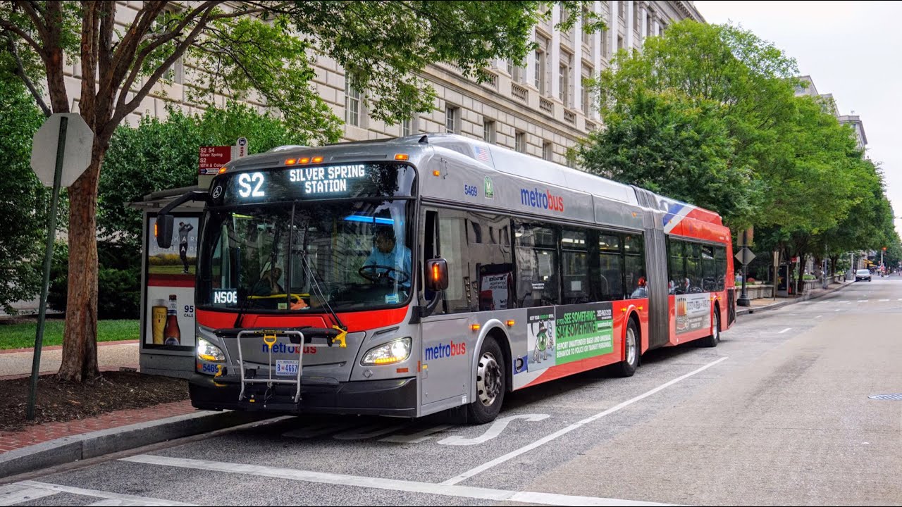 WMATA Metrobus 2015 New Flyer Xcelsior XDE60 #5469 - YouTube