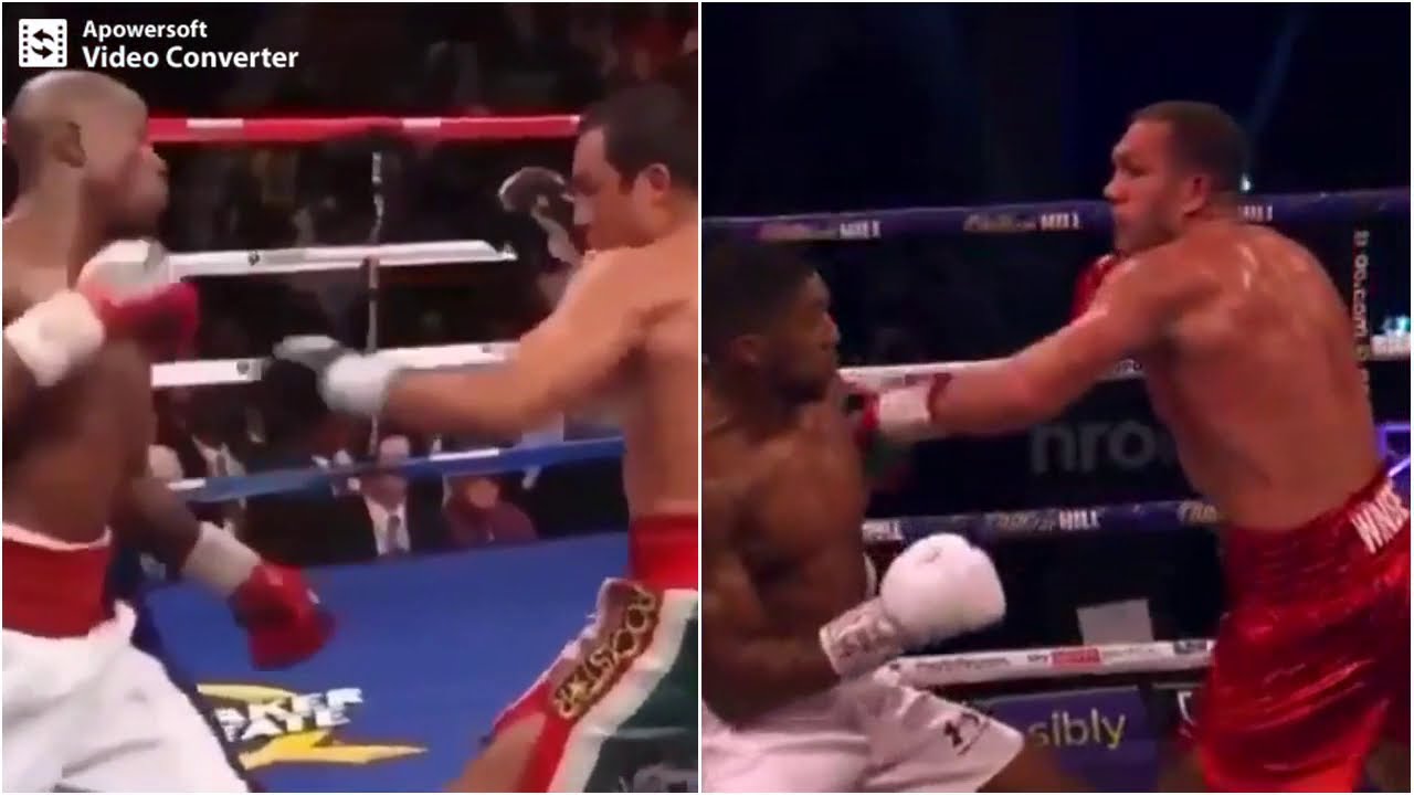 (RECENT) ANTHONY JOSHUA AND FLOYD MAYWEATHER PULL COUNTER SIDE-BY-SIDE ...