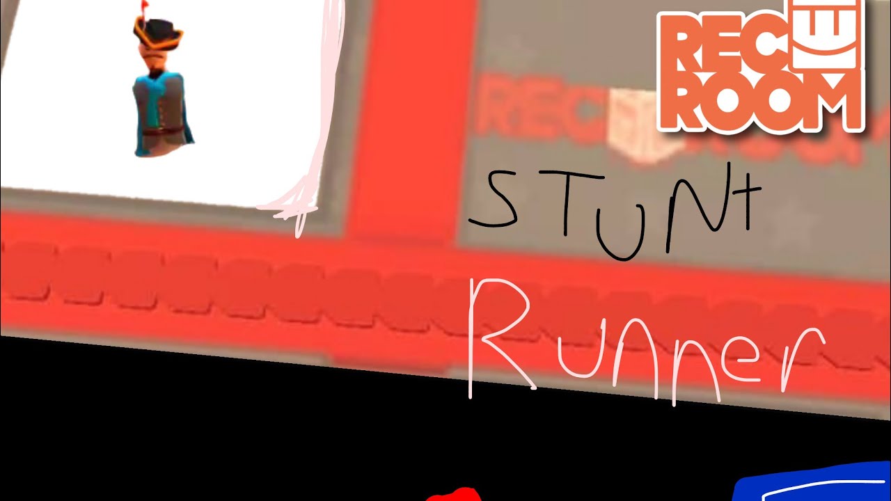 Playing stunt runner in red rec room - YouTube