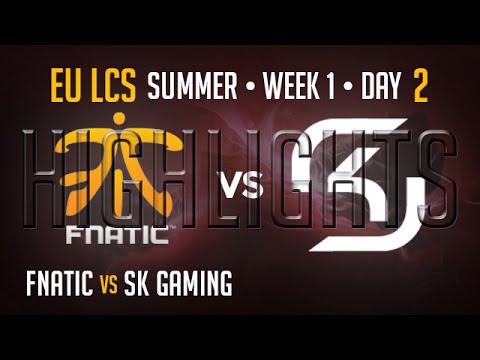 FNC vs SK HIGHLIGHTS | Week 1 EU LCS Summer Split 2015 S5 | Fnatic vs SK Gaming W1 - YouTube