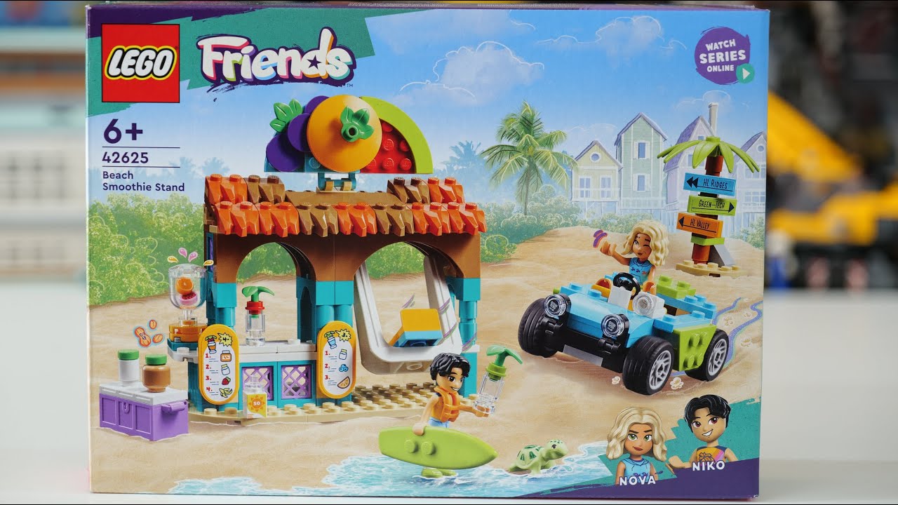 LEGO Friends 42625 Beach Smoothie Stand – LEGO Speed Build Review - YouTube
