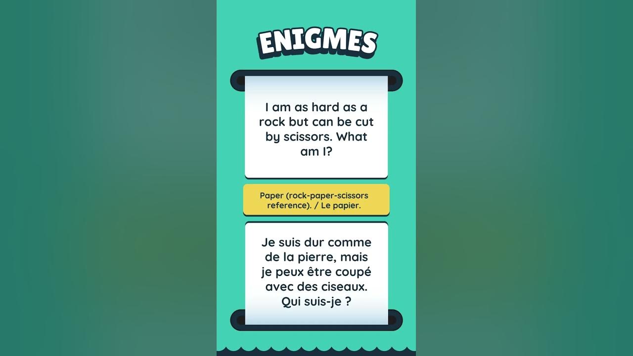 100 Énigmes Bilingues Fascinantes - Partie 4/5 | 100 Fascinating ...