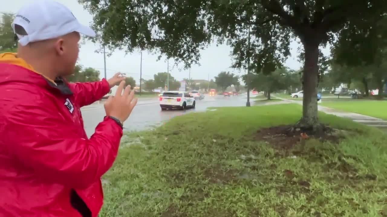 Localized flooding overtook Arroyal and Bonita Beach Road in Bonita ...