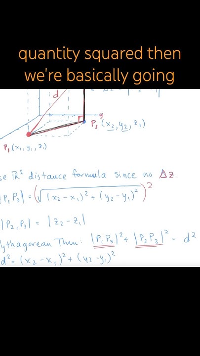 Derive Distance Formula in 3D - YouTube