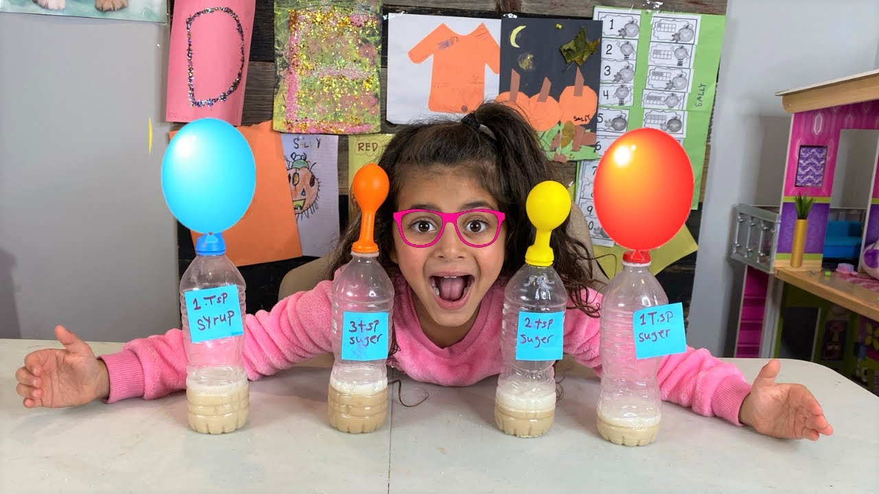 Easy DIY Science Experiment Blowing Up color Balloons with Yeast ...