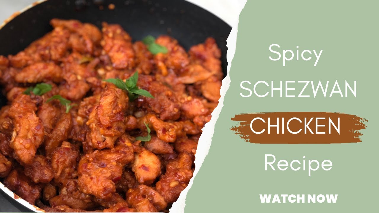 Schezwan Chicken Recipe | Indo-Chinese Spicy Chicken Recipe | Schezwan ...