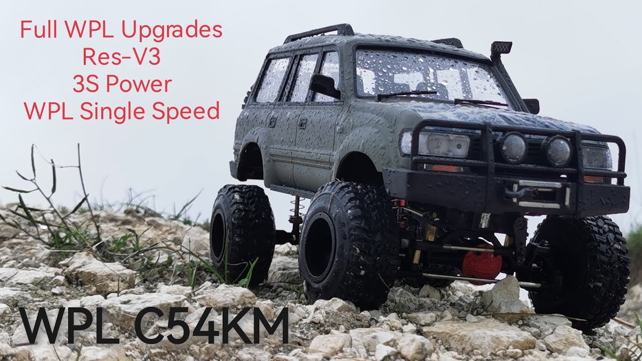 Fully Upgraded Custom WPL C54KM Trail Run Toyota Land Cruiser LC80 #wpl ...