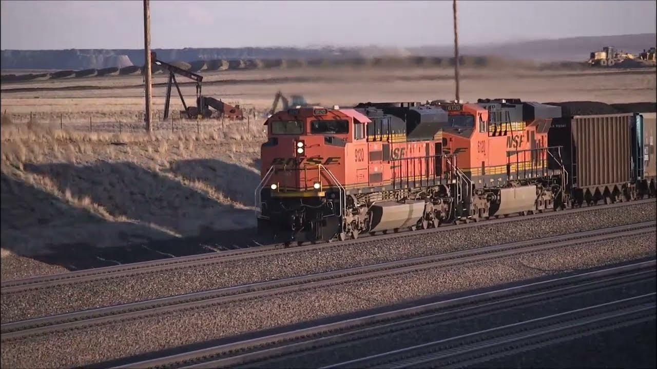 Powder River Basin BNSF Loaded Coal Train (sound issue corrected) - YouTube