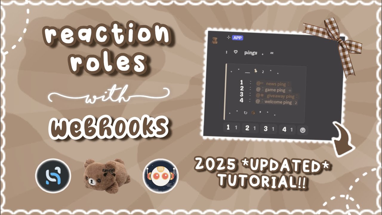 how to make webhooks and reaction roles with discohook | DESKTOP | 2025 ...