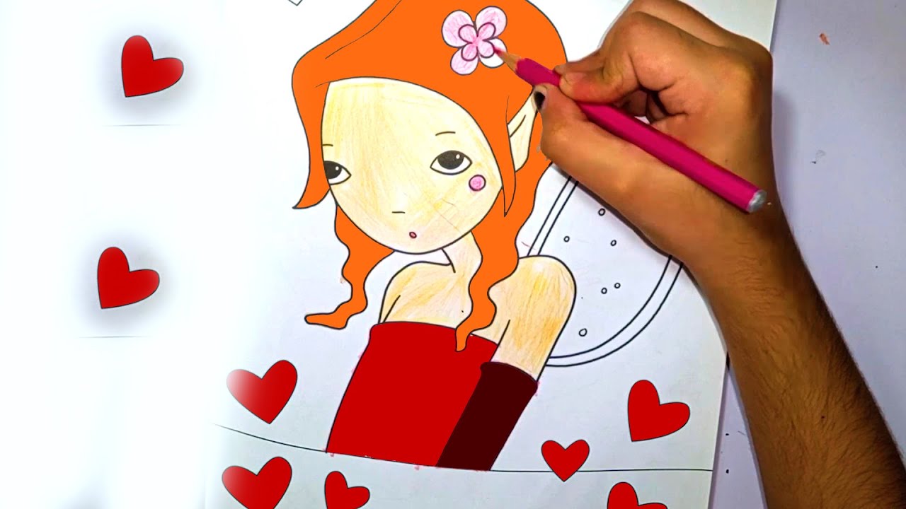 How to coloring a face for beginners | Easy Way to Coloring Sketch ...