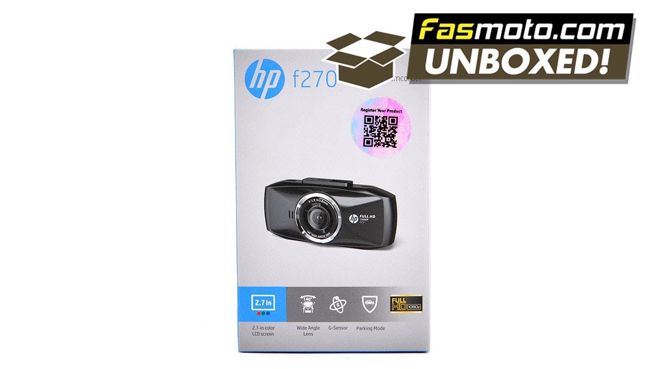 Unboxing the HP F270 Dashcam - YouTube