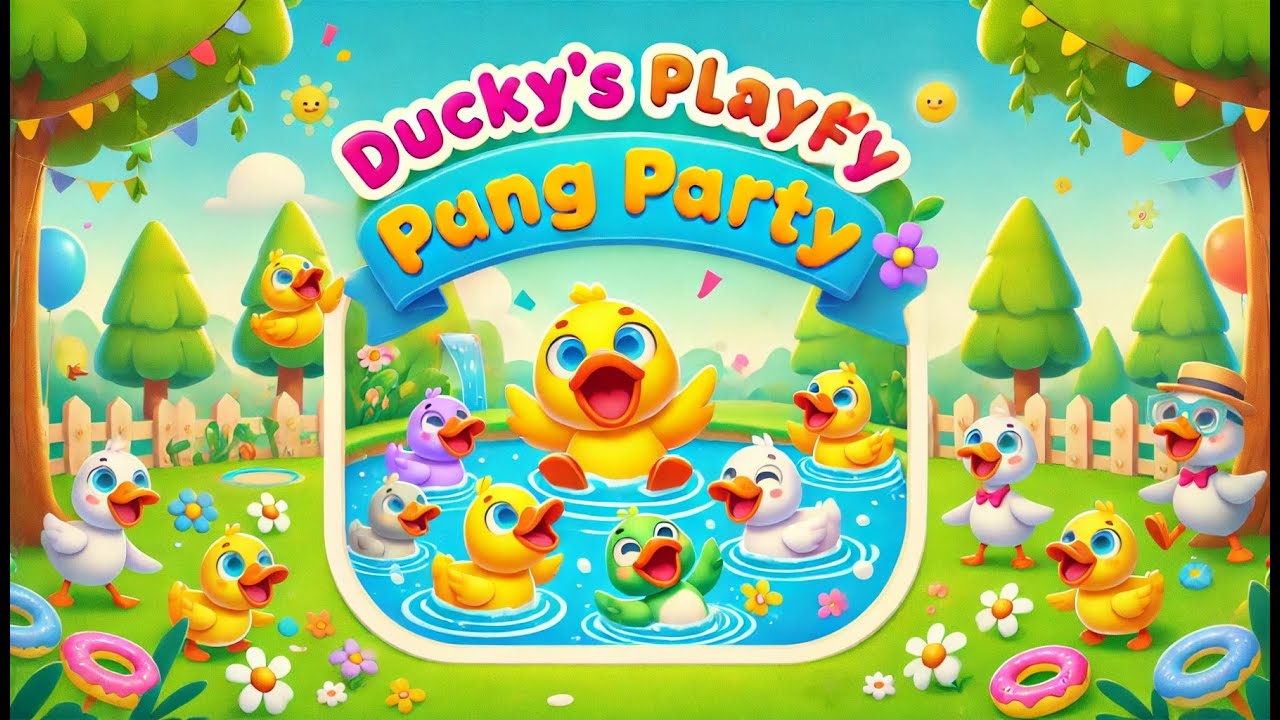 Ducky's Playful Pond Party | Happy Songs | Song For Kids - YouTube