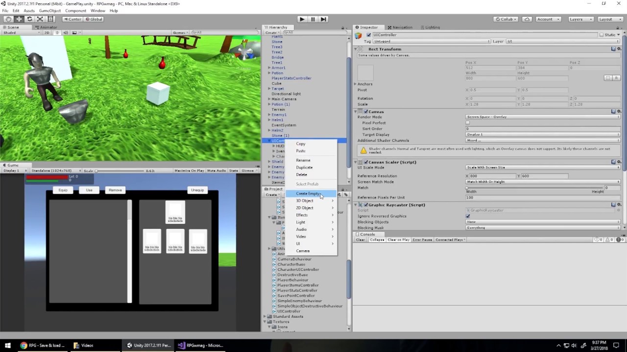Criando um RPG na UNITY - #61 - Save Point - YouTube