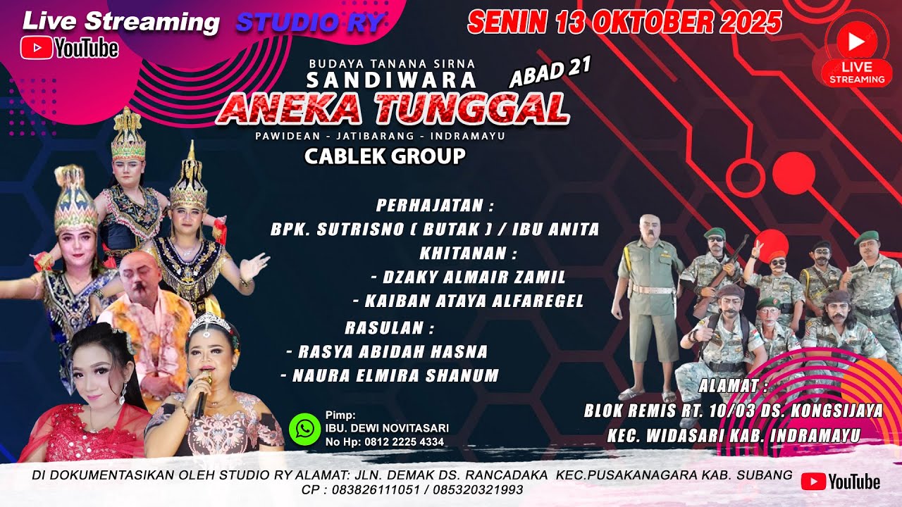 🔴LIVE #SIANG ANEKA TUNGGAL| BPK. SUTRISNO / IBU. ANITA | KONGSIJAYA ...