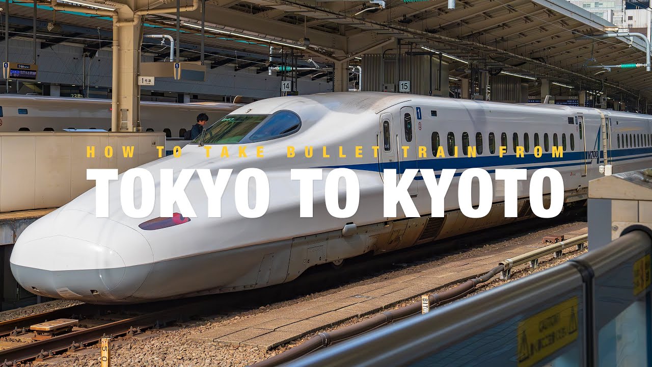 How to get on the Shinkansen(Bullet Train) from Tokyo to Kyoto! - YouTube
