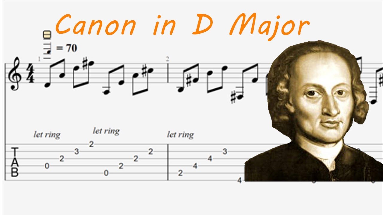 Canon in D Major -(Pachelbel) Guitar Tab | Fingerstyle |Guitar Tutorial ...