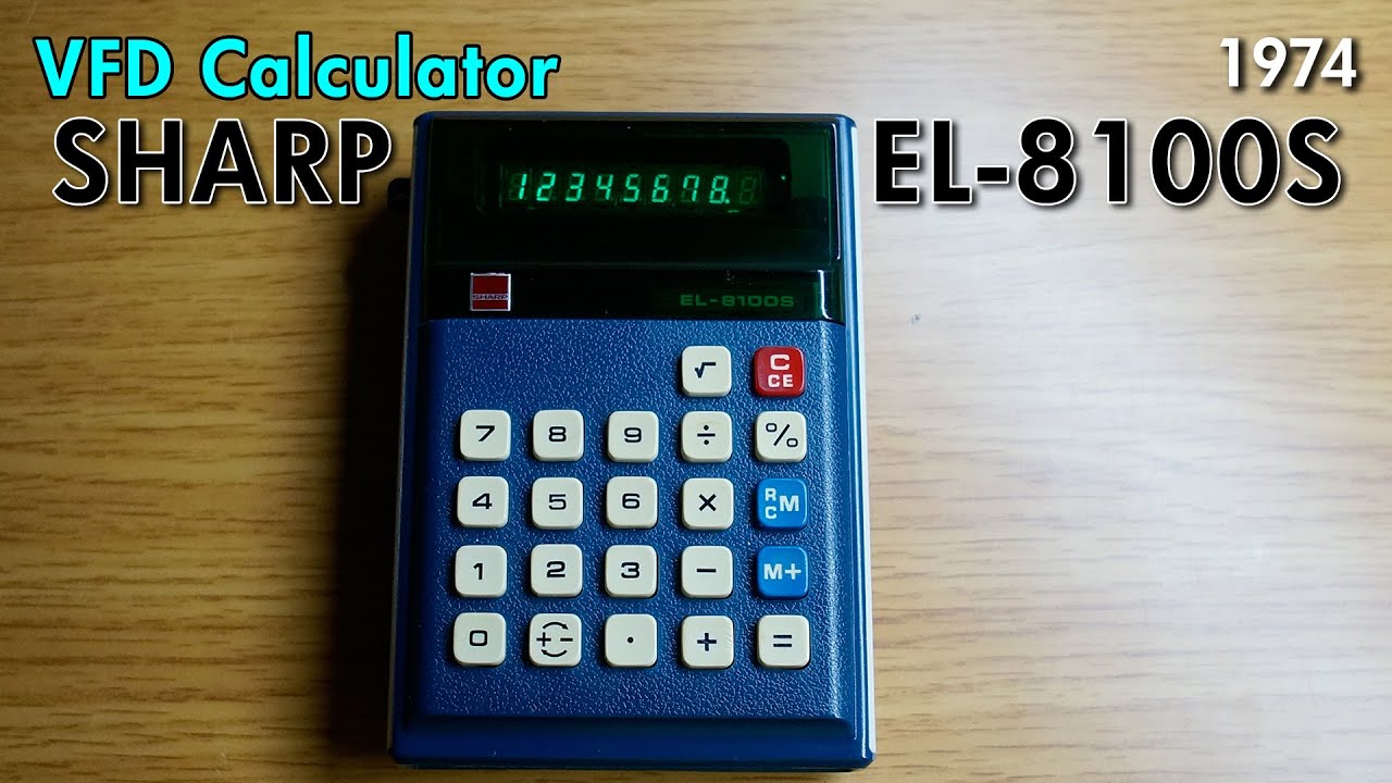 1974 샤프 VFD 휴대용계산기(SHARP EL-8100S repair) - YouTube