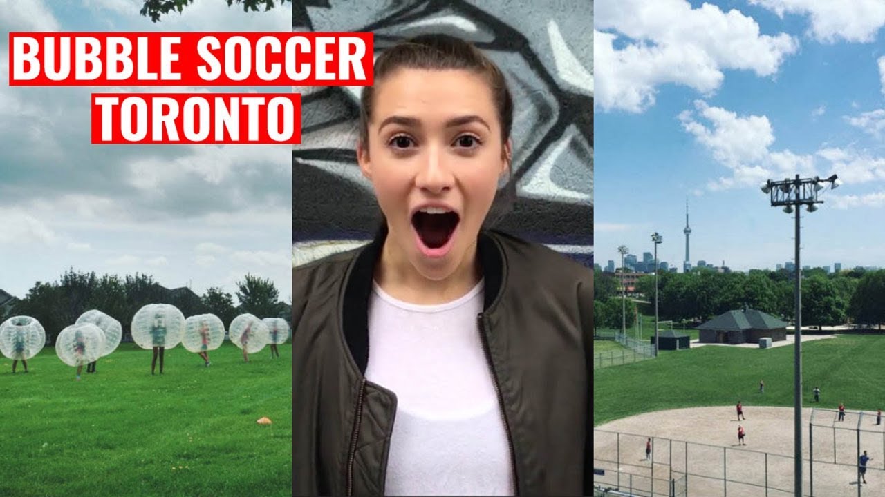 EXPLORING TORONTO | Christie Pitts and Bubble Soccer! - YouTube