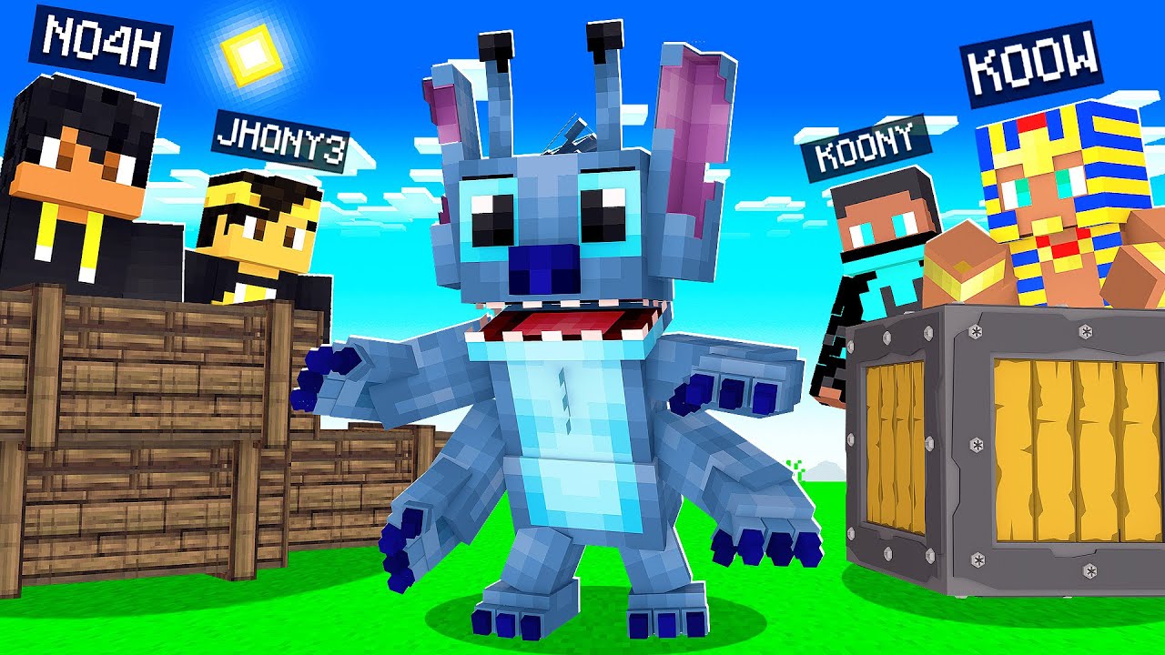 SE ESCONDA do STITCH no MINECRAFT - YouTube