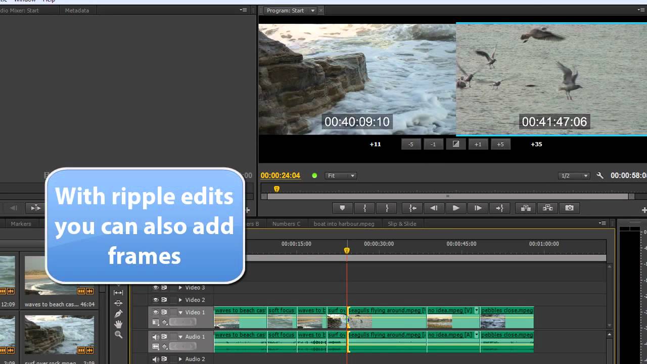 Premiere Pro Basics (CS6 & above): 21 Timeline Trimming - YouTube