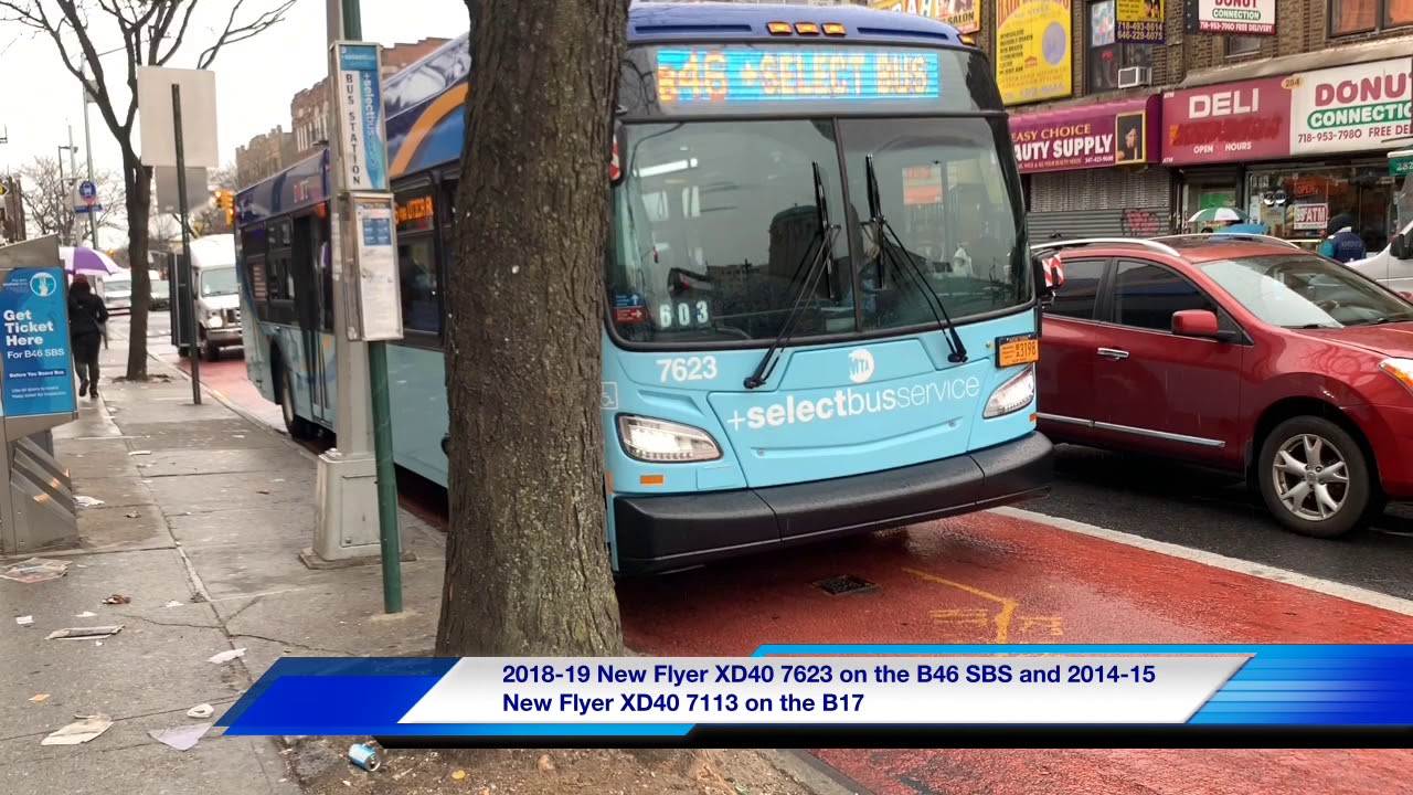 MTA NYC Bus Action at Utica Avenue and Eastern Pkwy - YouTube