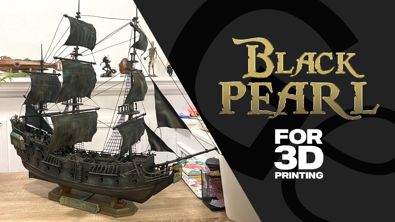 Black Pearl 3D Printing Model | Make Game Real - YouTube