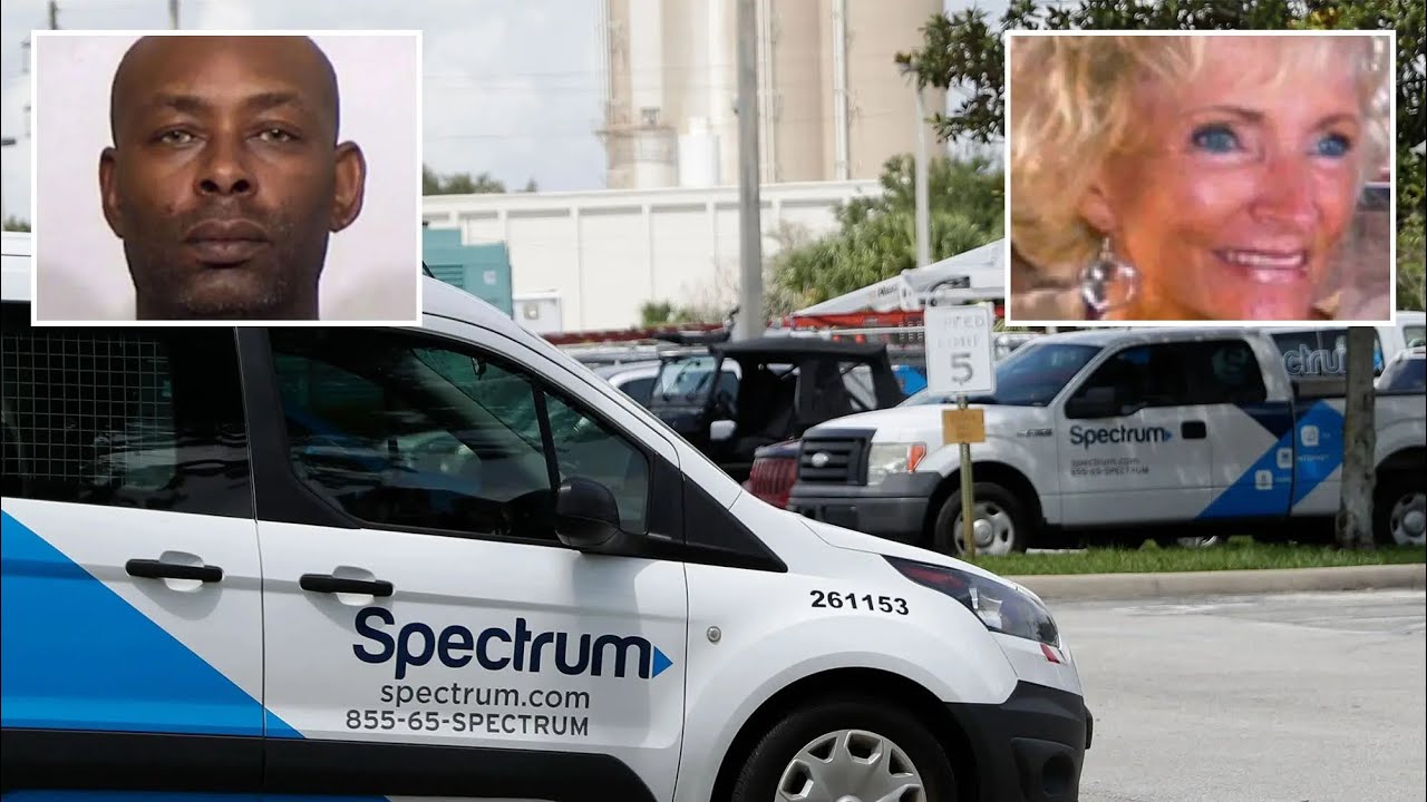 Lady gets deleted by spectrum field technician - YouTube