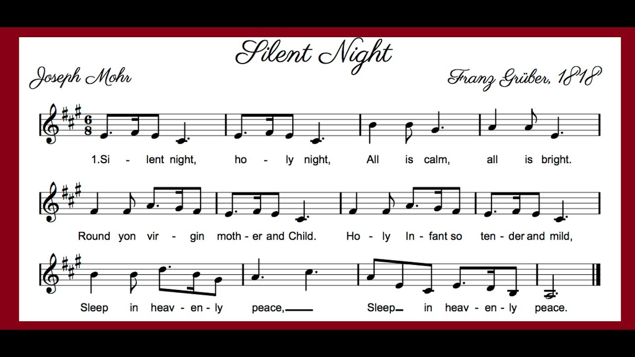 Silent Night piano accompaniment - YouTube