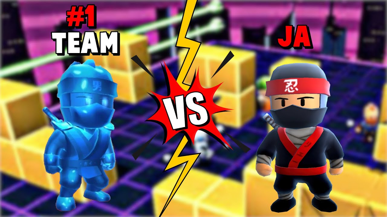 JA vs GRACZ z NAJLEPSZEGO TEAMU w Polsce w Stumble Guys - YouTube