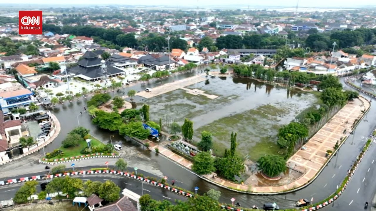 Kondisi Terkini Kota Demak dari Udara Sejak Diterjang Banjir - YouTube