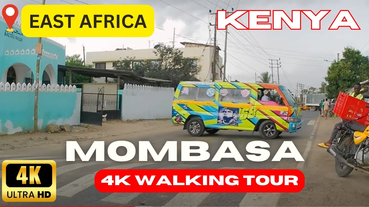 AFRICA - Mombasa [4K] Exploring the Streets of Bamburi, Kenya: Real ...