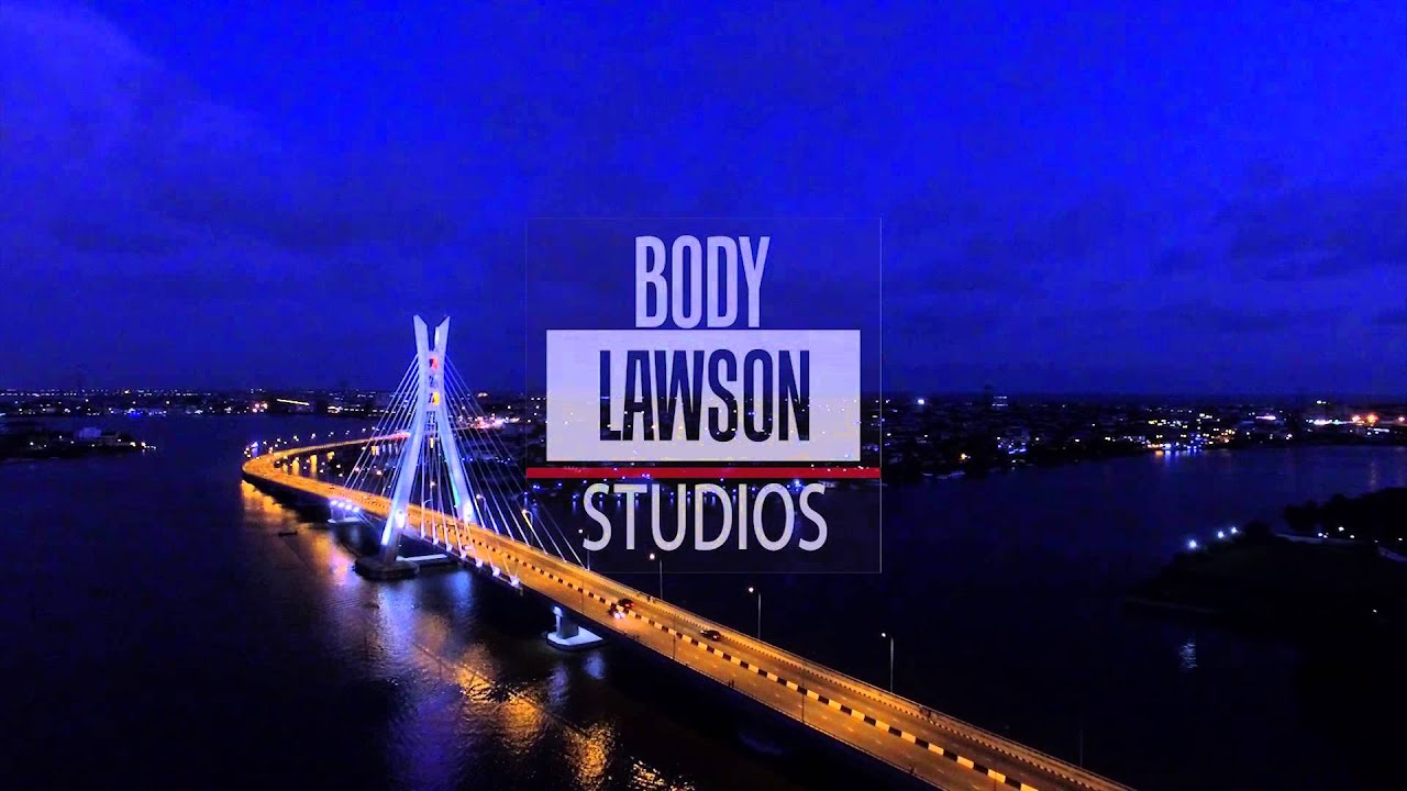 Aerial view of Lekki Ikoyi link bridge at night - YouTube