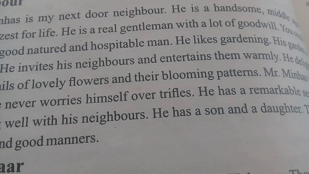 English 10th || My Neighbour || - YouTube