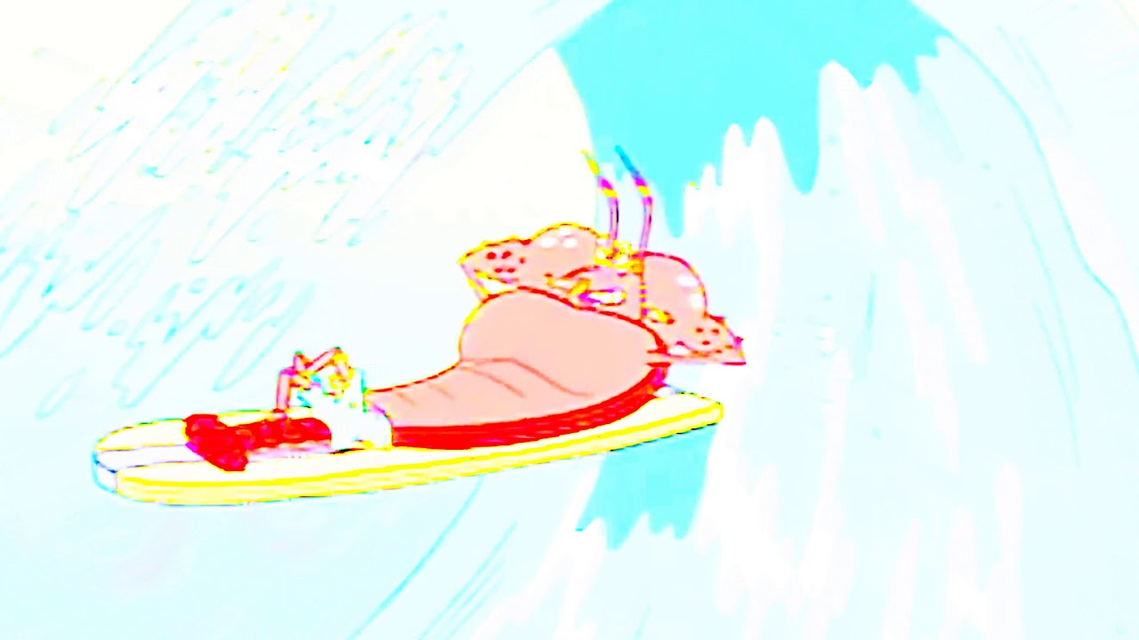 Larry the Lobster goes surfing with his trademark move™ - YouTube