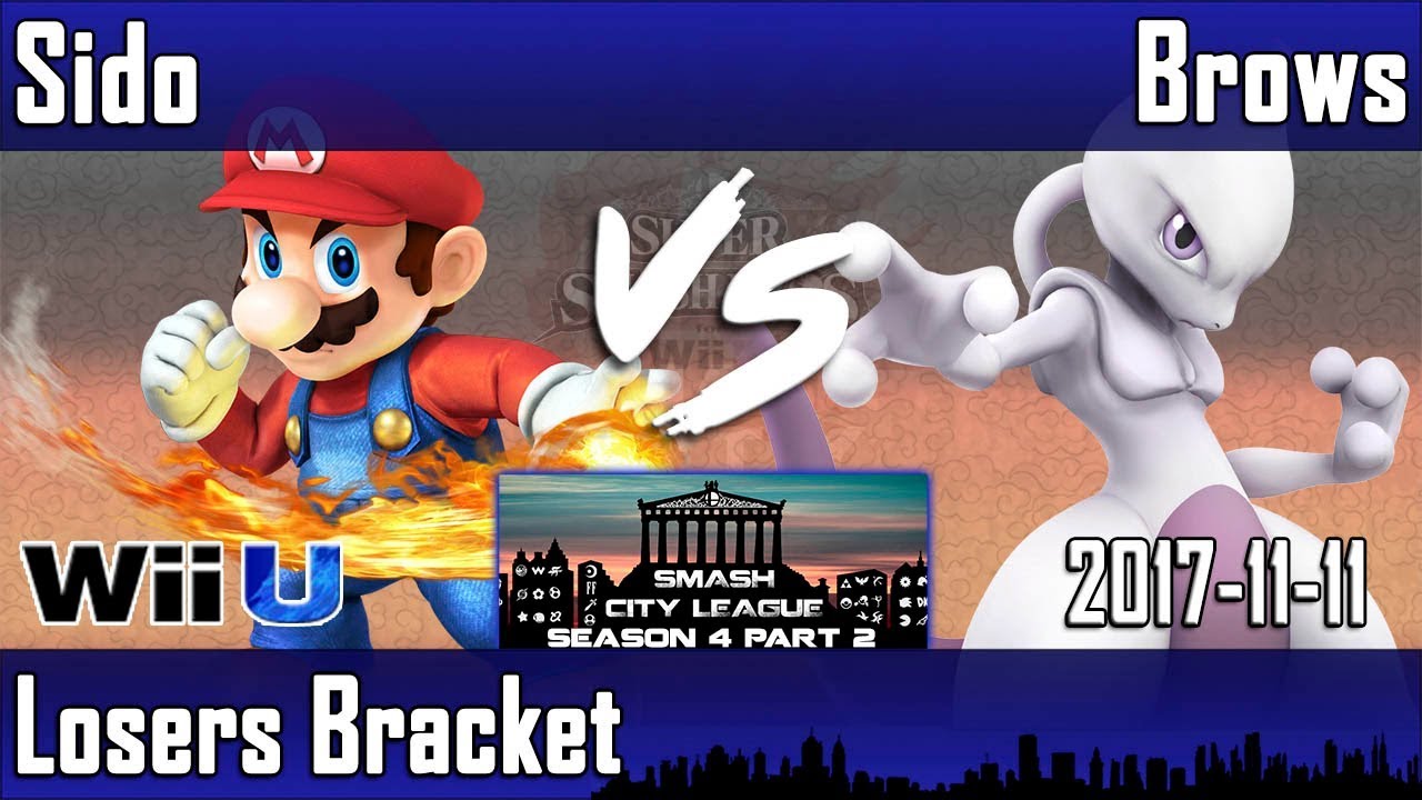 SCLS4P2 -LR1- Sido (Mario) vs Brows (Mewtwo) - Smash 4 - YouTube