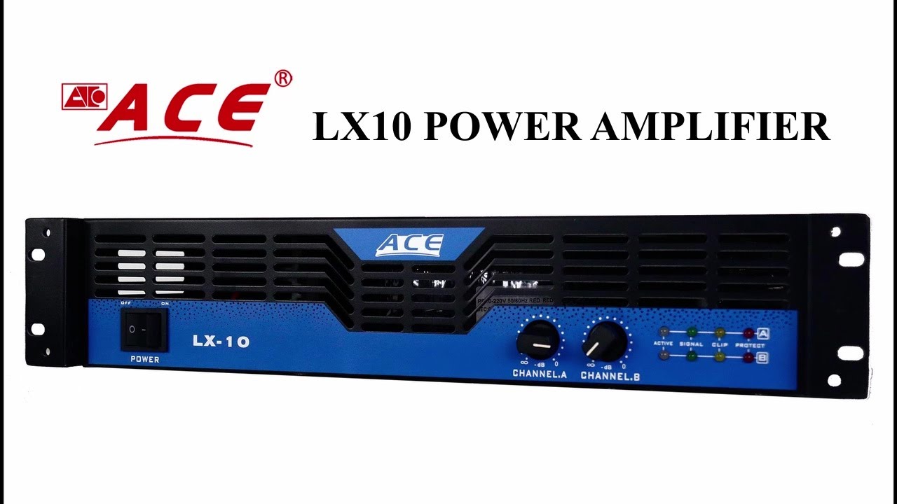 ACE LX10 (250 RMS) Power Amplifier (Blue Amplifier) @RaonQuiapoManila ...