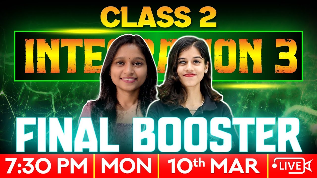 Class 2 Public Exam | Integration 3 | Final Booster | Exam Winner Class 2 - YouTube